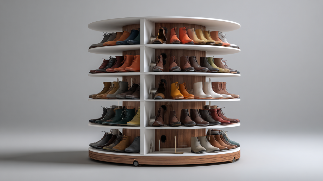 Rotating Shoe Rack